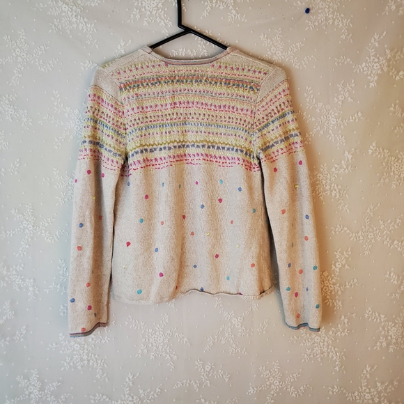 Sigrid Olsen | Sweaters | Sigrid Olsen Cottage Core Knit Stitch Sweater ...
